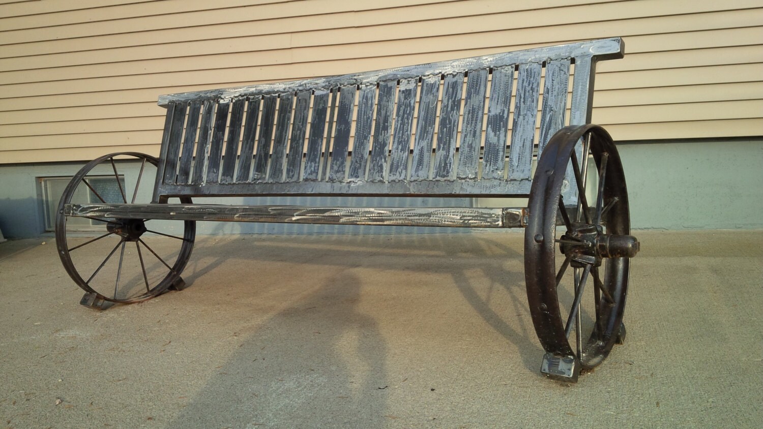 Custom Metal Outdoor Rocking Bench - Etsy
