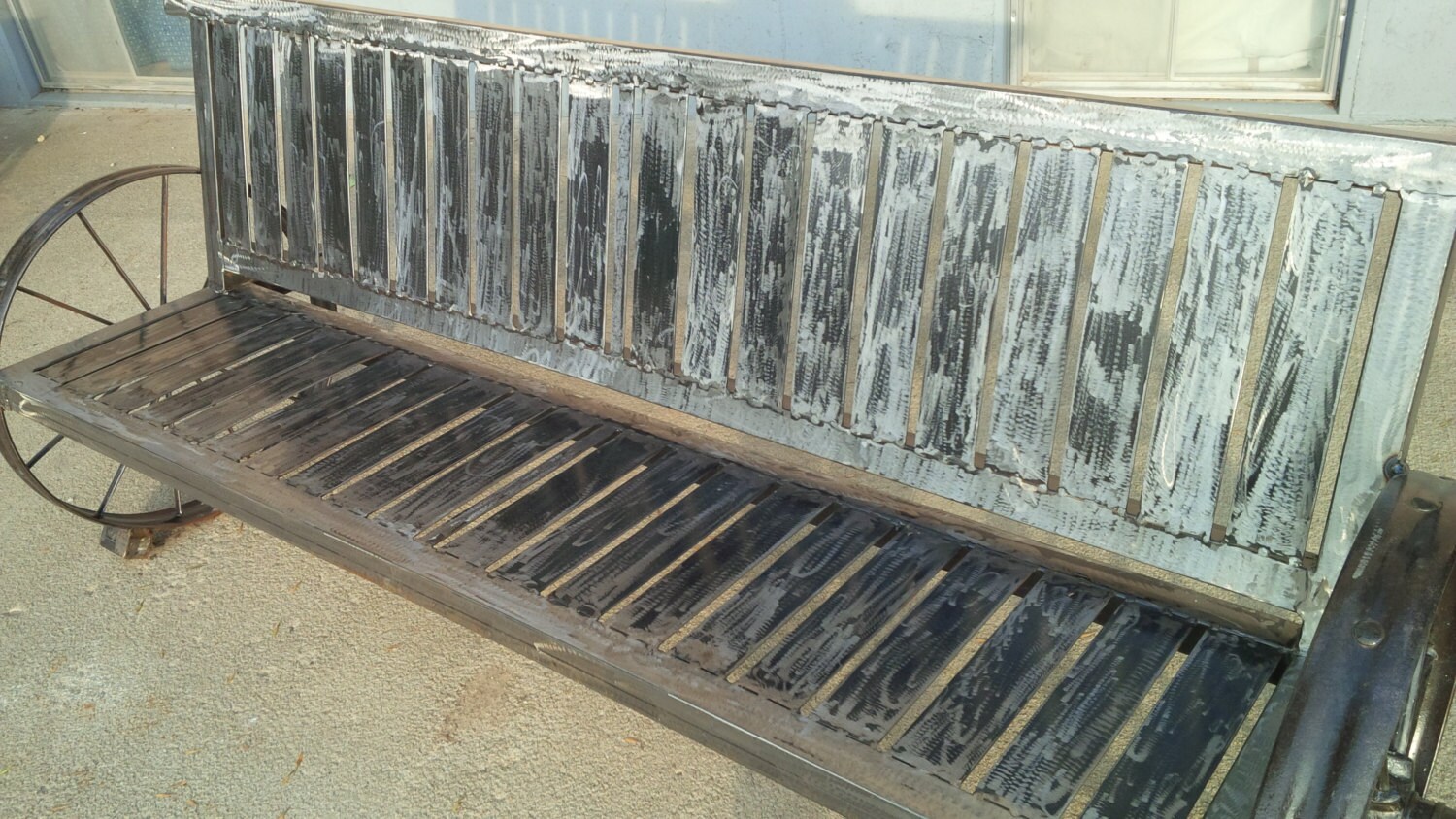 Custom Metal Outdoor Rocking Bench - Etsy