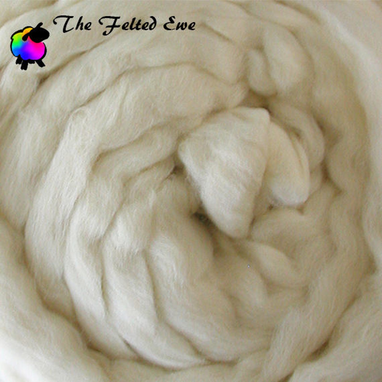 Natural Core Wool Carded Wool Roving / Needle Felting Core Wool - Sold ...
