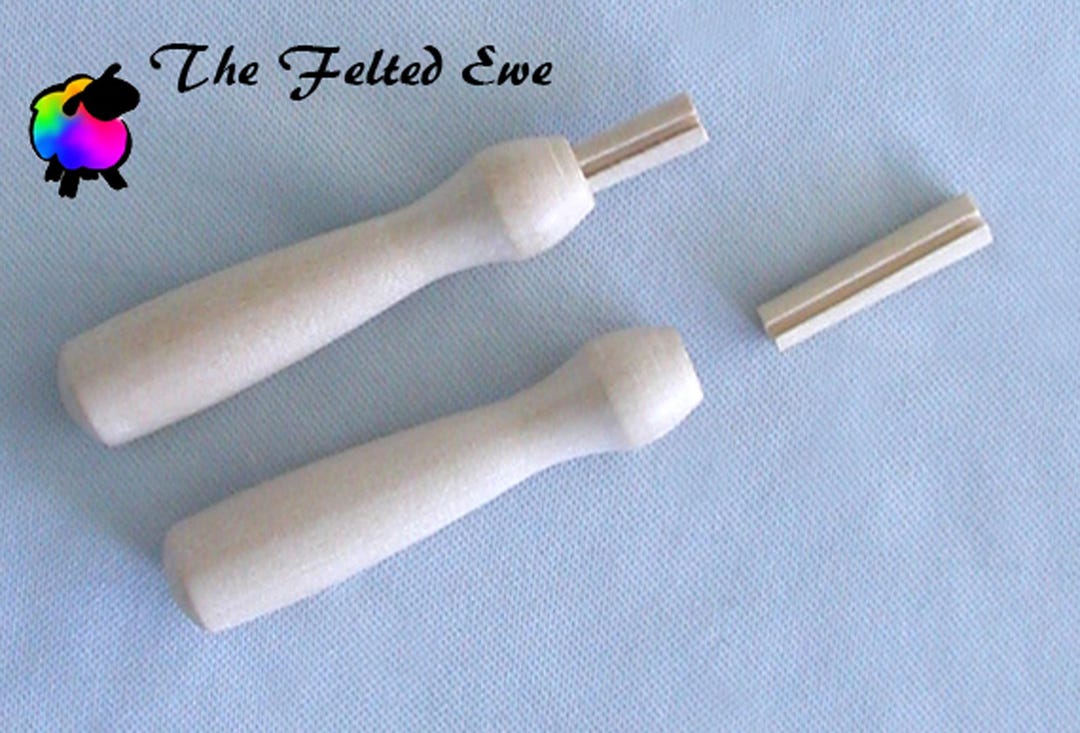 Wooden Felting Needle Holder: Single Needle Storage Handle - Etsy