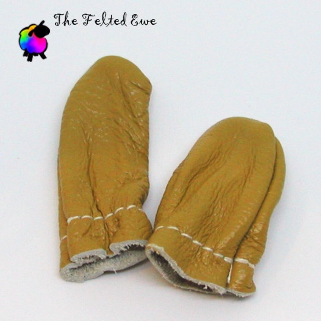 Leather Finger Guards Sold as a Pair Color Shown: Sunflower Actual ...