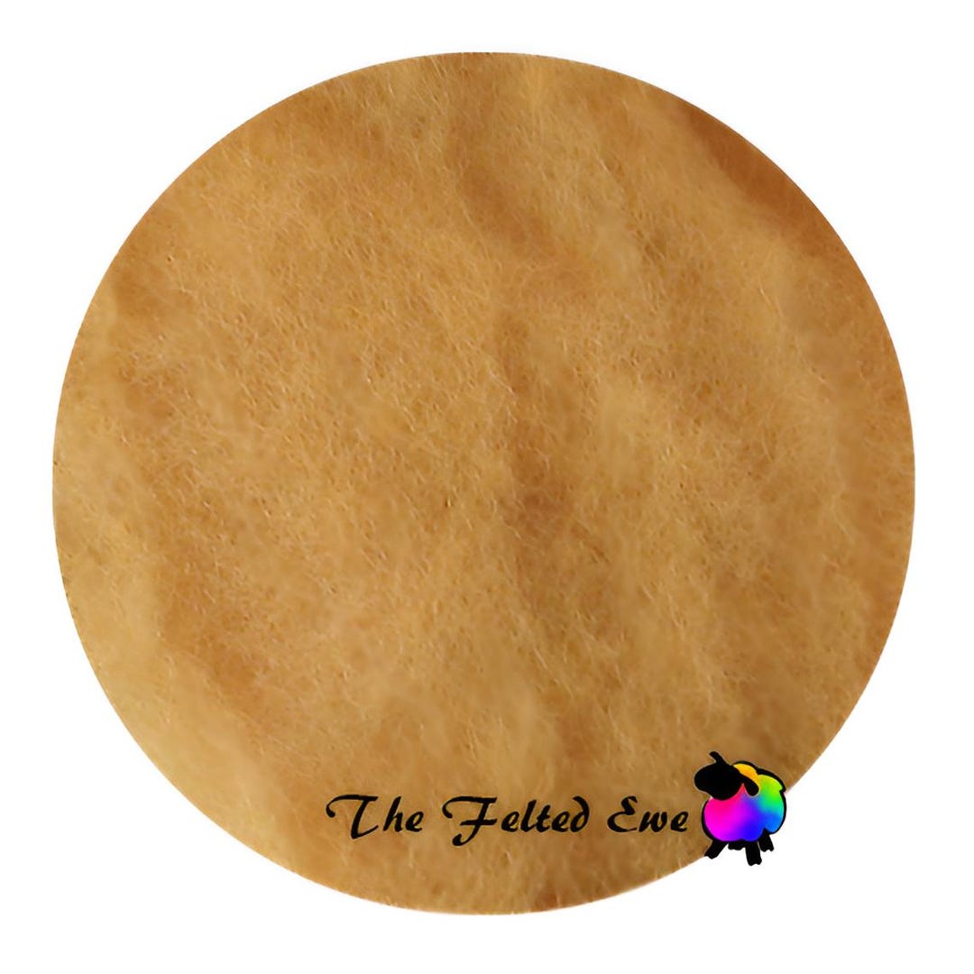 DR84 Days of Old Gold Needle Felting Wool Batt: Carded Perendale Fiber ...