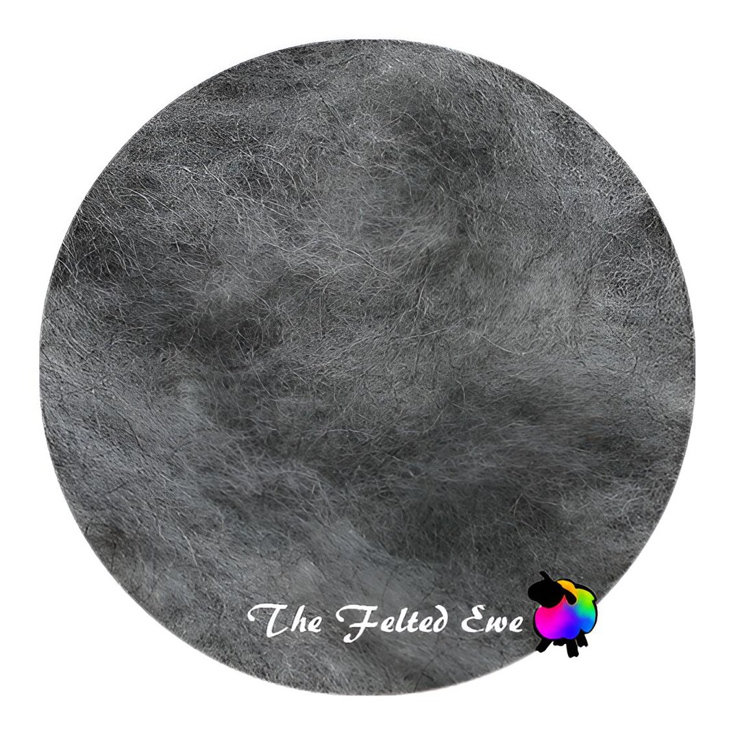 NR17 Timber Wolf Needle Felting Wool Batt: Carded Tyrolean Fiber 1 Oz ...