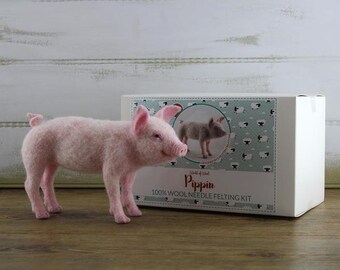 Needle Felted Pig - Etsy