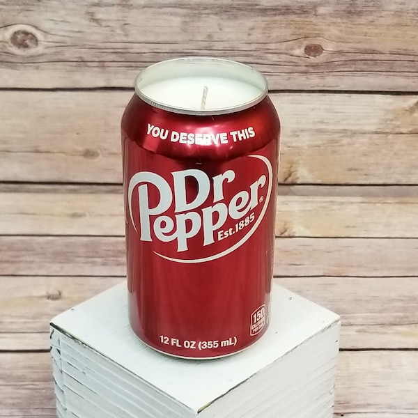 Dr Pepper Scented Soy Wax Candle Hand Poured Dr Pepper Custom Scented ...