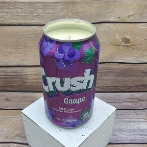 Soy Candle - Grape Crush Soda Pop Can Soy Candle With Grape Soda Scent - Hand Poured Soy Candle ...