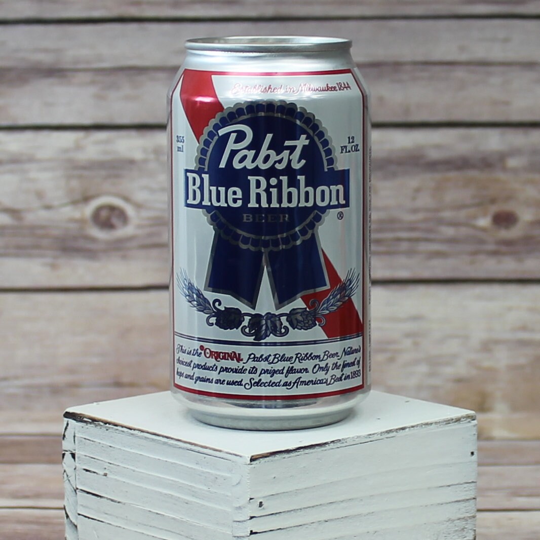 Soy Candle - A Single PBR Pabst Blue Ribbon Beer Can Soy Candle With ...