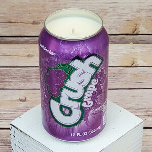 Soy Candle Grape Crush Soda Pop Can Soy Candle With Grape Soda Scent Hand Poured Soy Candle - Etsy