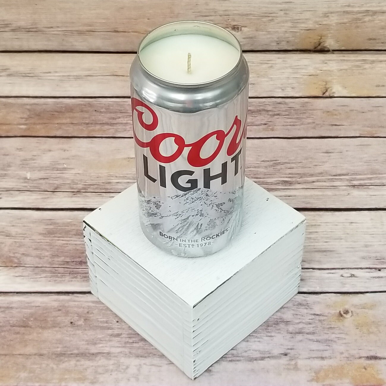 Soy Candle Coors Light Beer Can Soy Candle With Custom Scent - Etsy