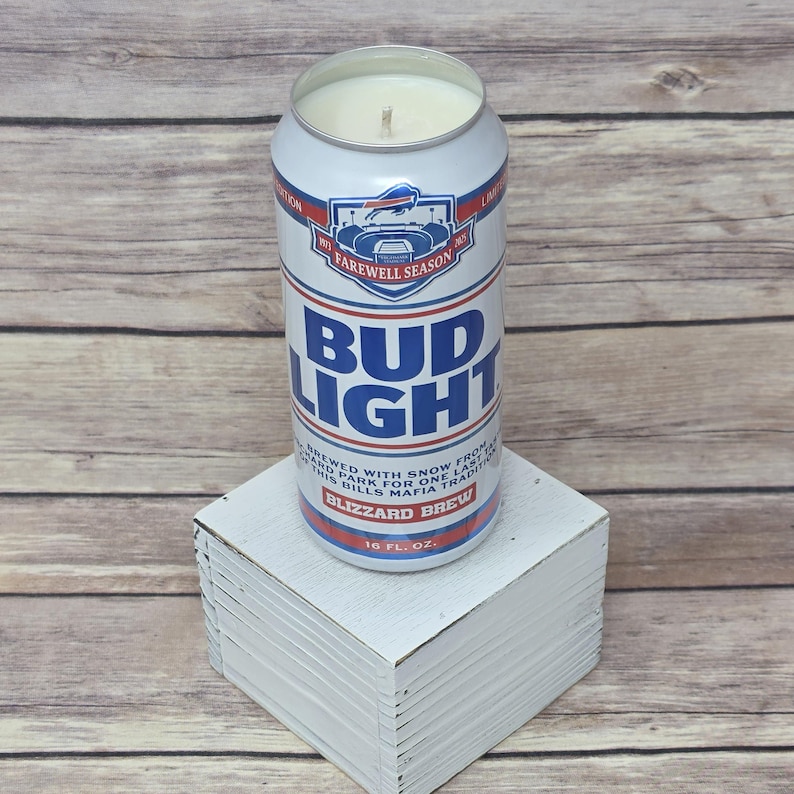 Soy Candle - 2026 Bud Light NFL Buffalo Bills Blizzard Brew Highmark ...