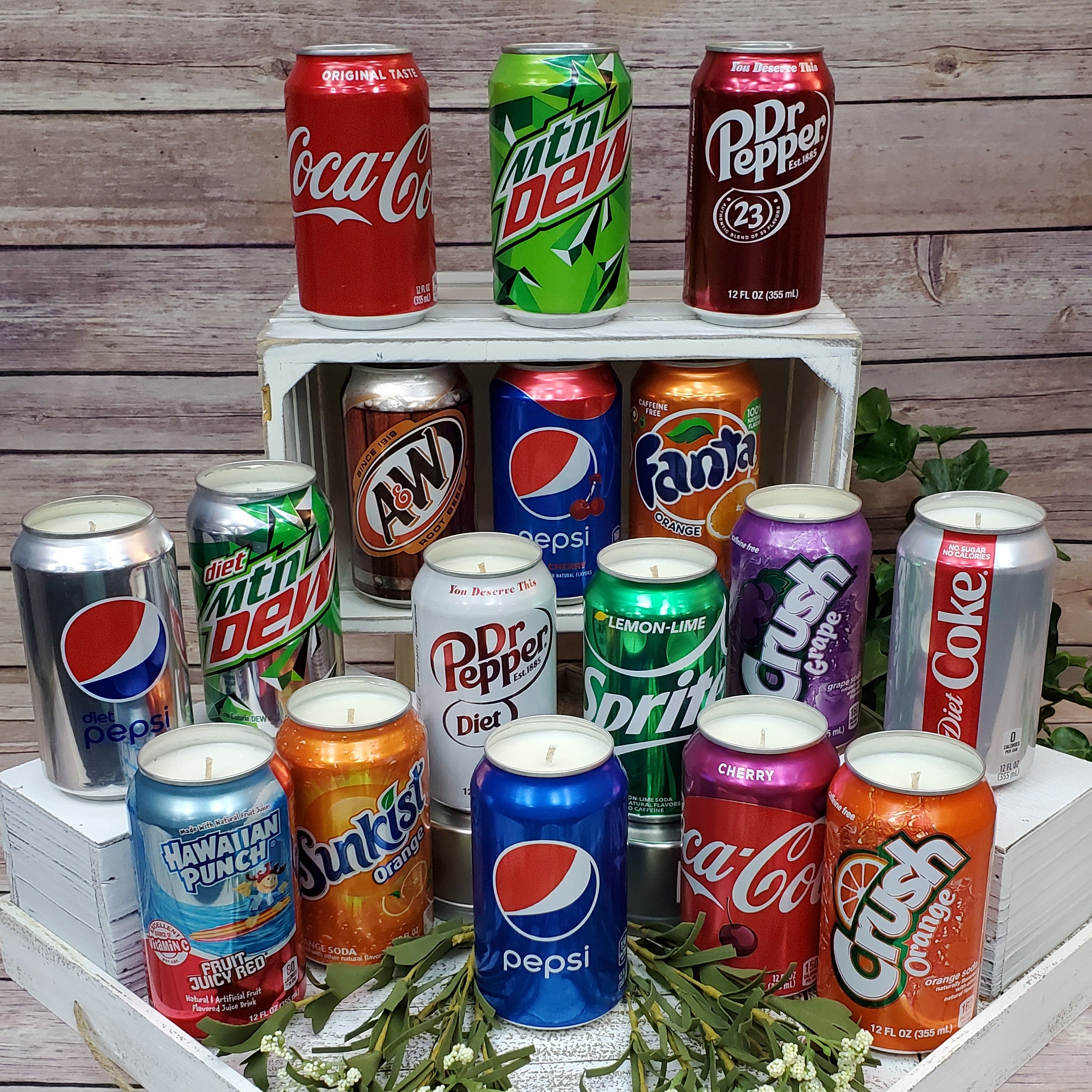 Soy Candle in Recycled Soda Pop Can Custom Scent Hand Poured Soda ...