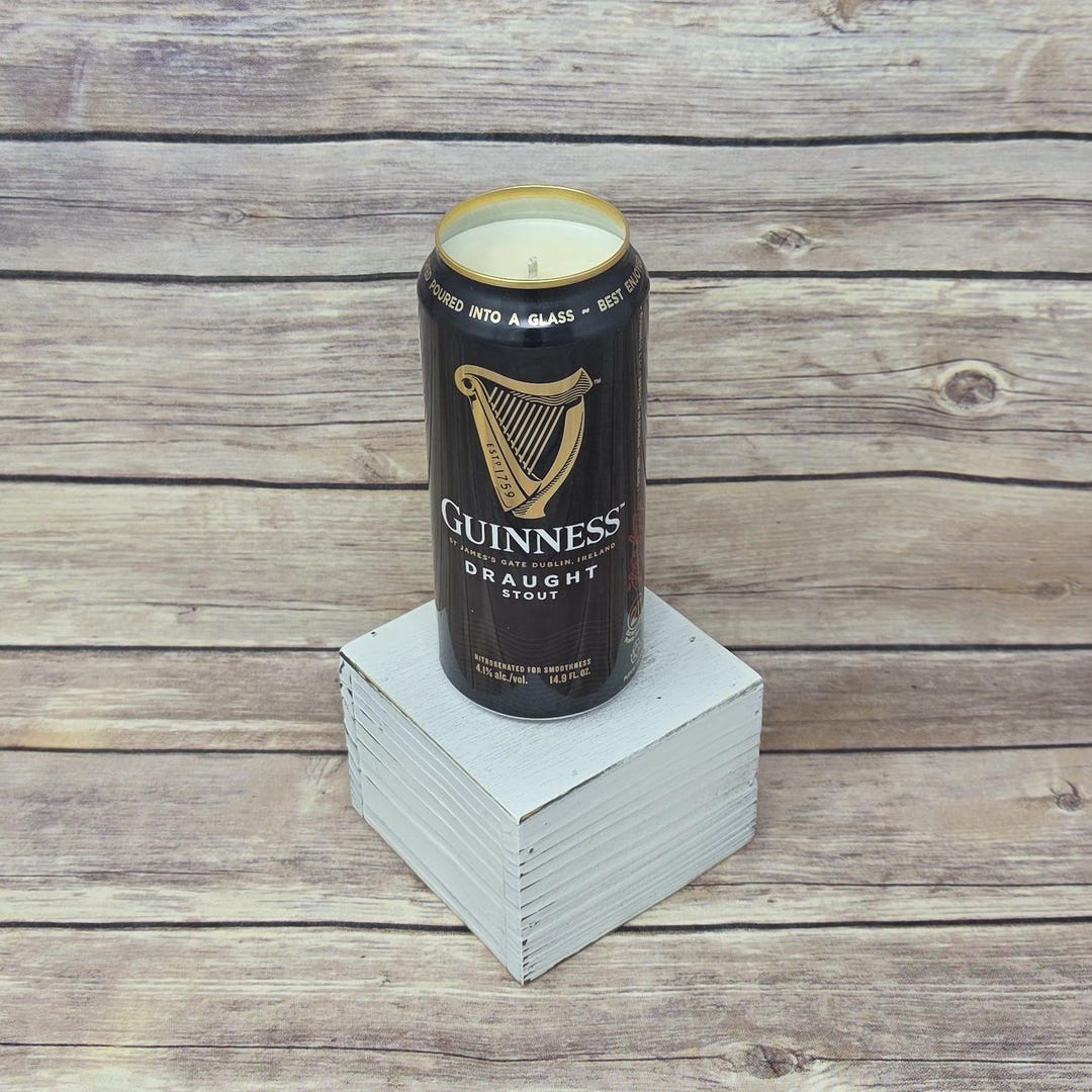 Soy Candle - Guinness Draught Beer Can Soy Candle With Custom Scent or ...