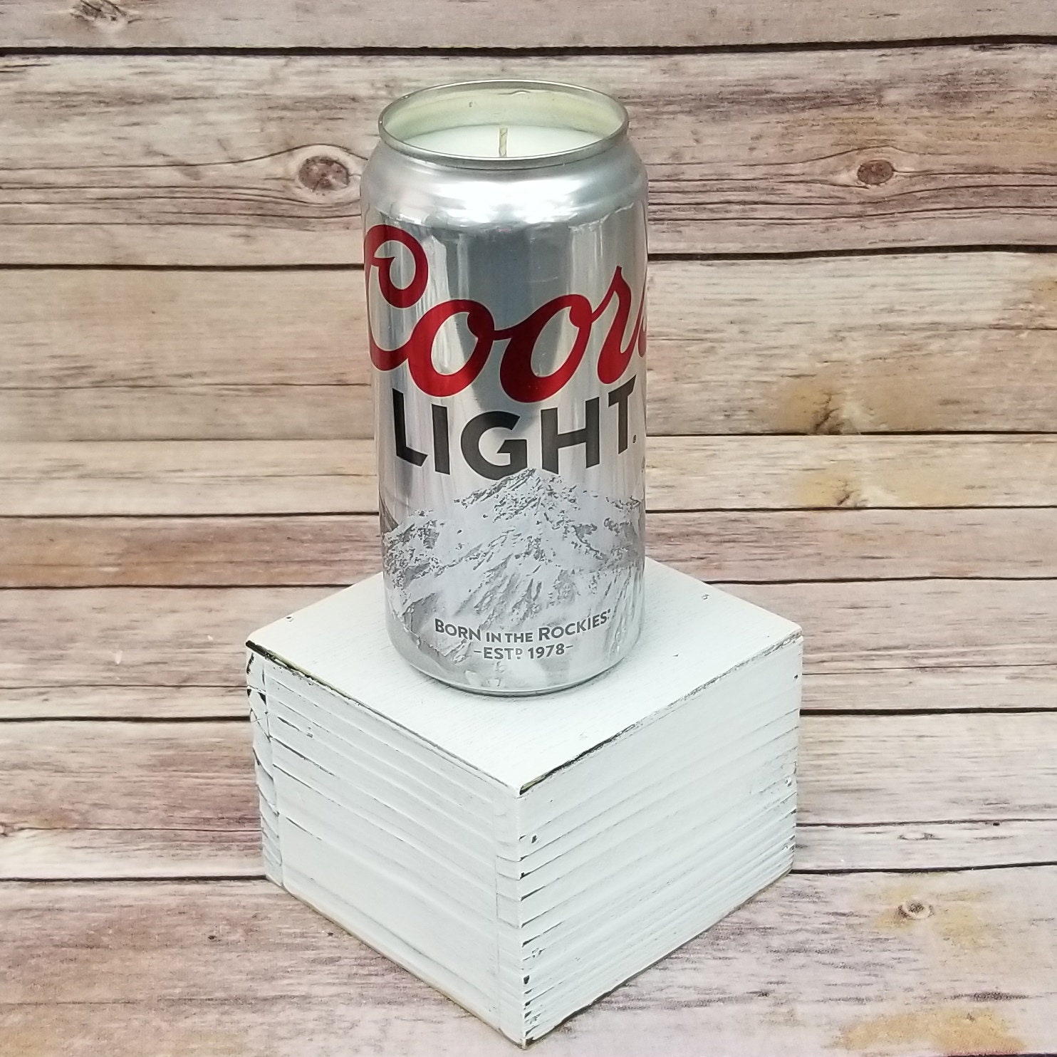 Soy Candle Coors Light Beer Can Soy Candle With Custom Scent - Etsy