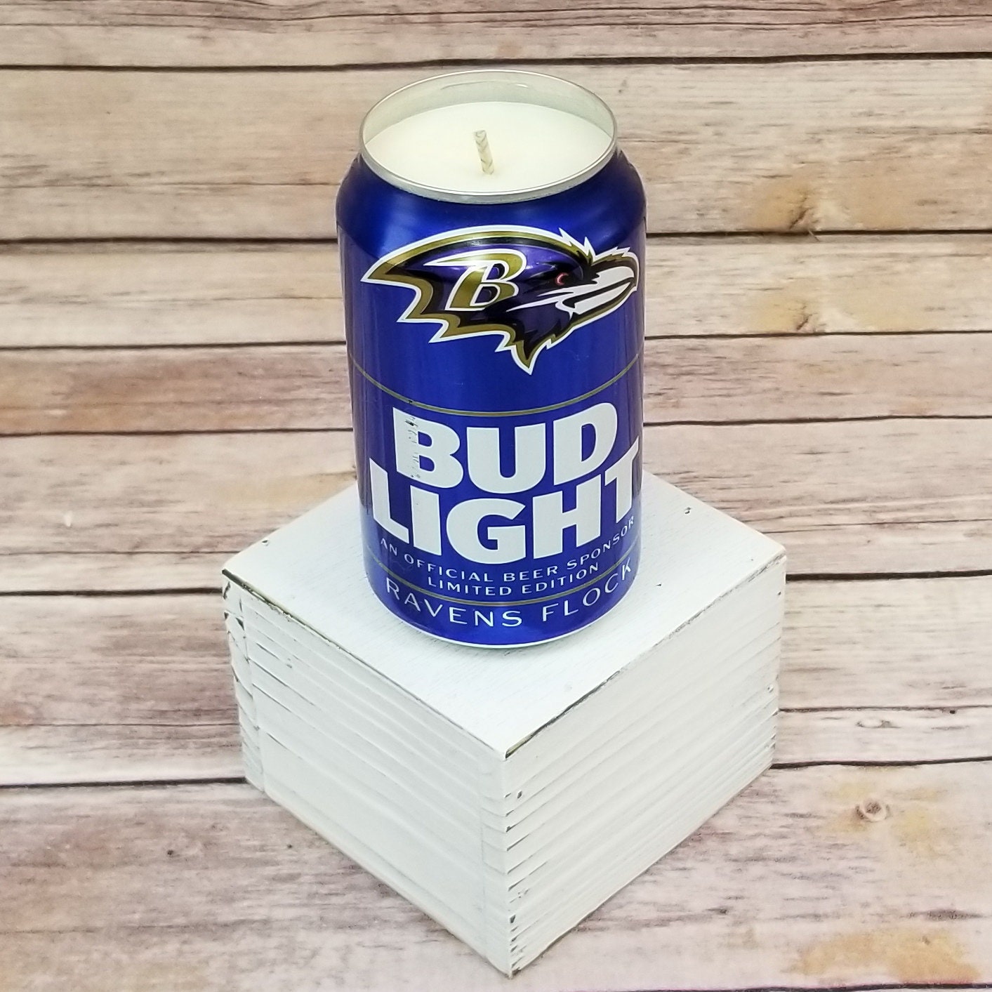 Soy Candle 2019 Bud Light NFL Baltimore Ravens Team Football - Etsy