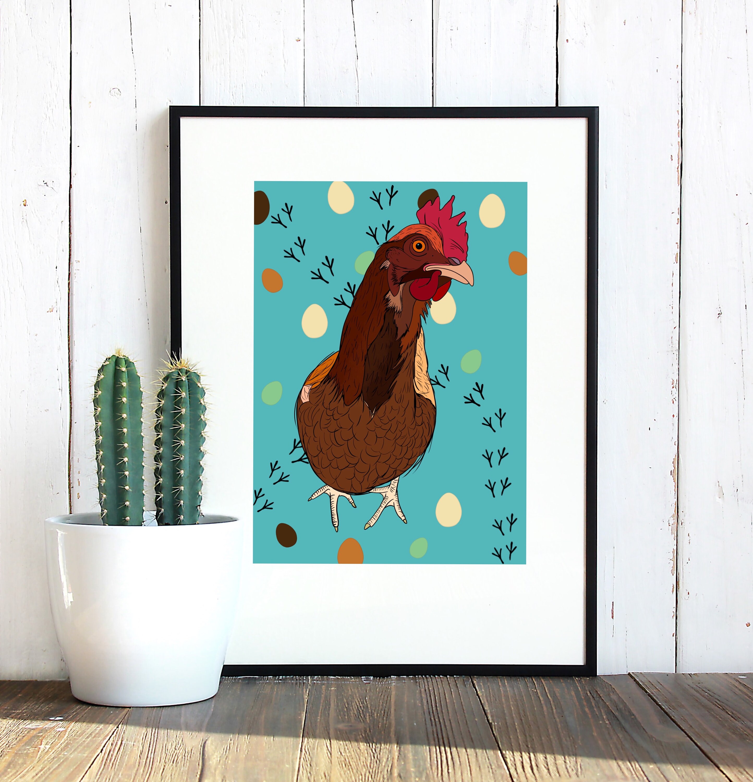 Chicken Digital Print Chicken Art Print Digital Download Pet Gift ...