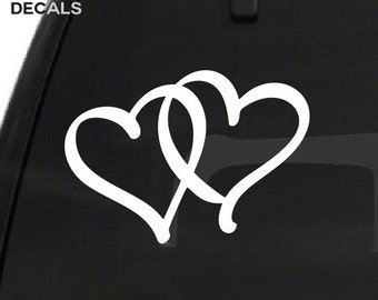 Heart decal | Etsy