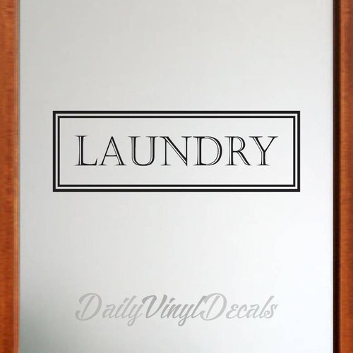 Laundry Basket Decals Set of 7 Vinyl Labels for Sorting | Etsy