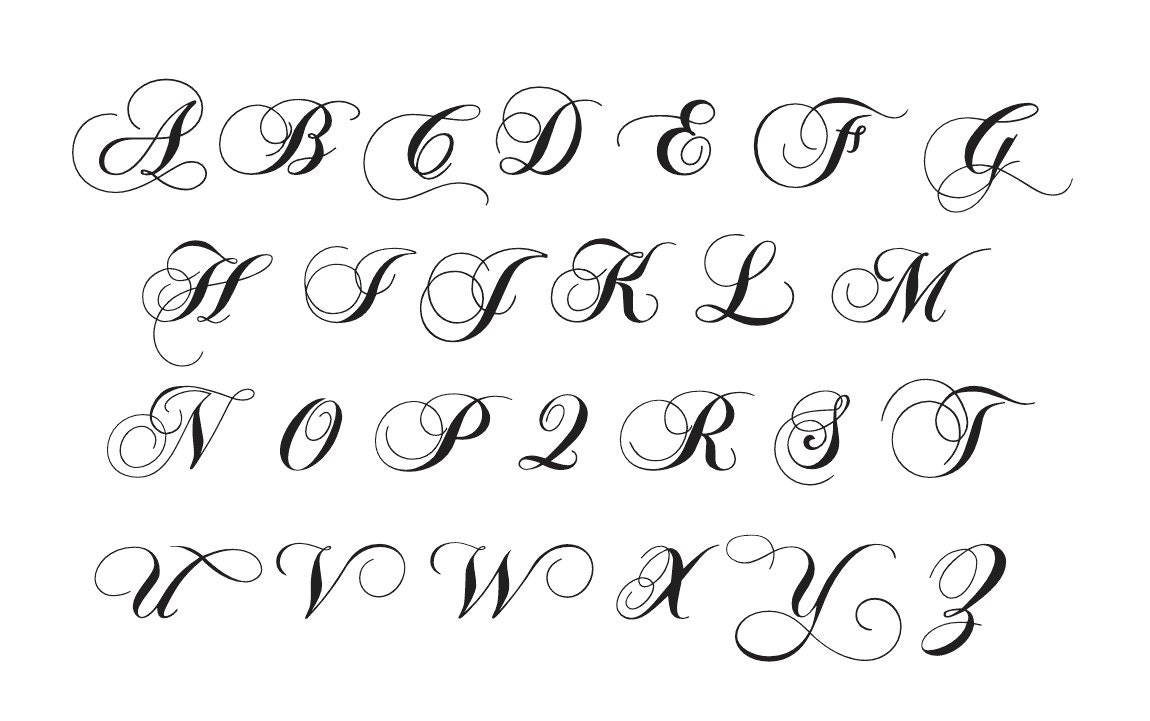 Cursive Letter Decal Monogram Sticker Name Initial Sticker | Etsy