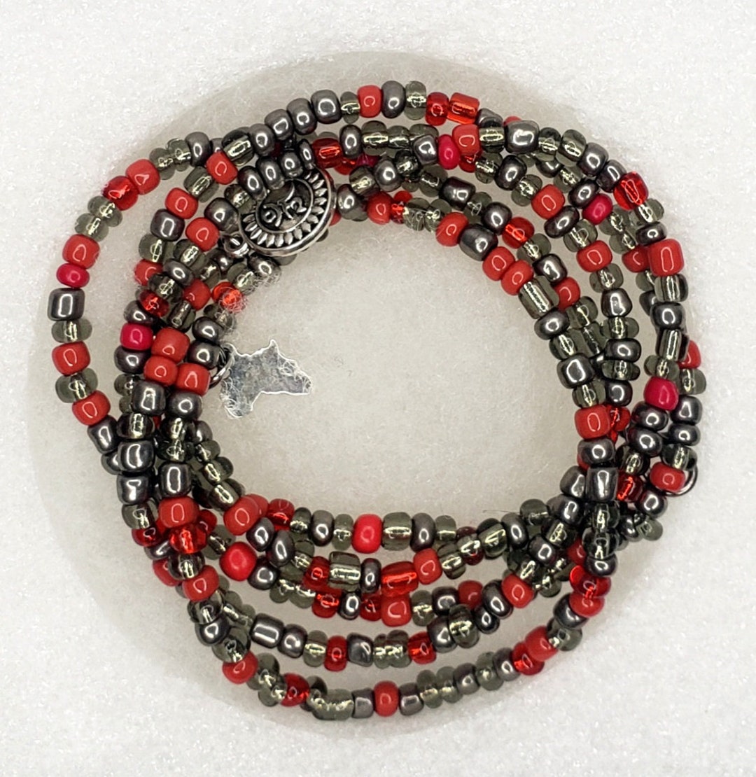 Adjustable African Waist Beads/ Waist Train With Free Charms - Etsy