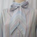 Vtg 70s Pastel Blouse Striped Button Down Top With Hand-tied Bow at ...