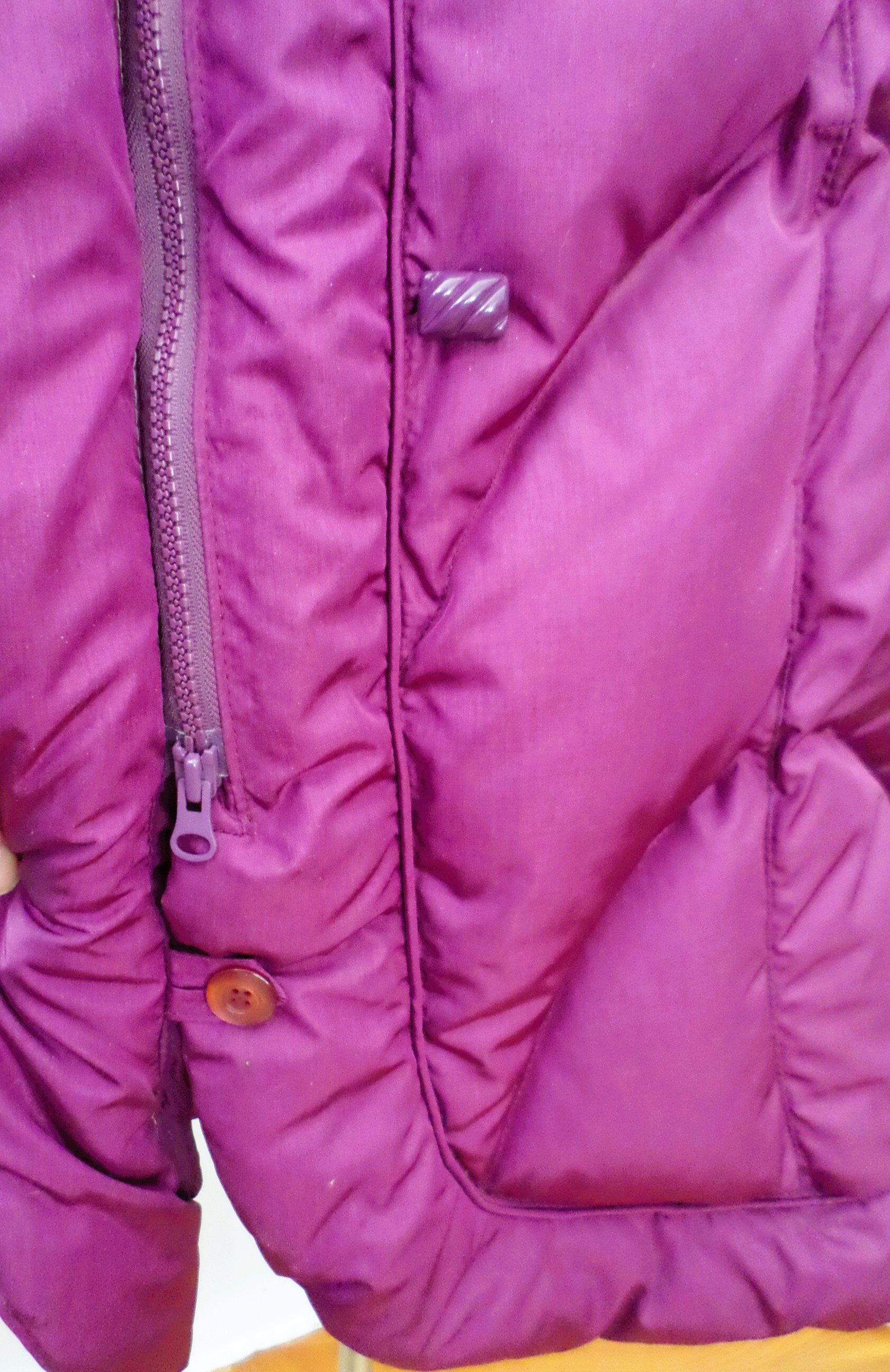 Vtg 80s Coat Mulberry Street Puffer Coat Purple Berry Women's Sz 9/10 ...
