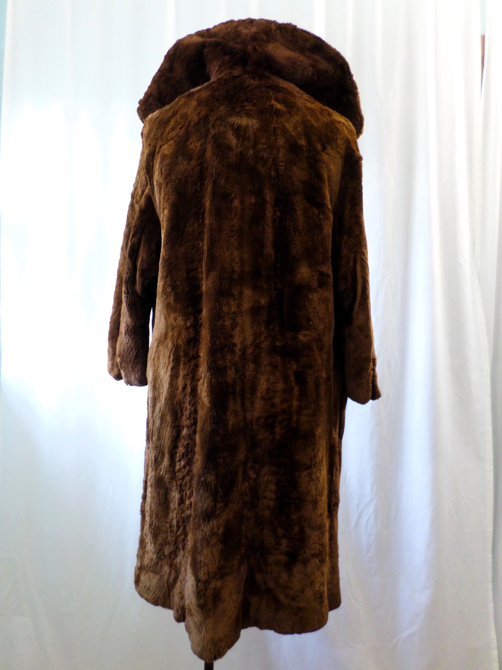 Vintage 1920s Fur Coat Brown Long Flapper Great Gatsby Era Rare Family ...