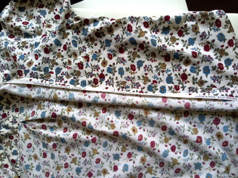 Genuine Original Vtg 40s Floral Blouse Cotton Duck Lerner Shops Long ...