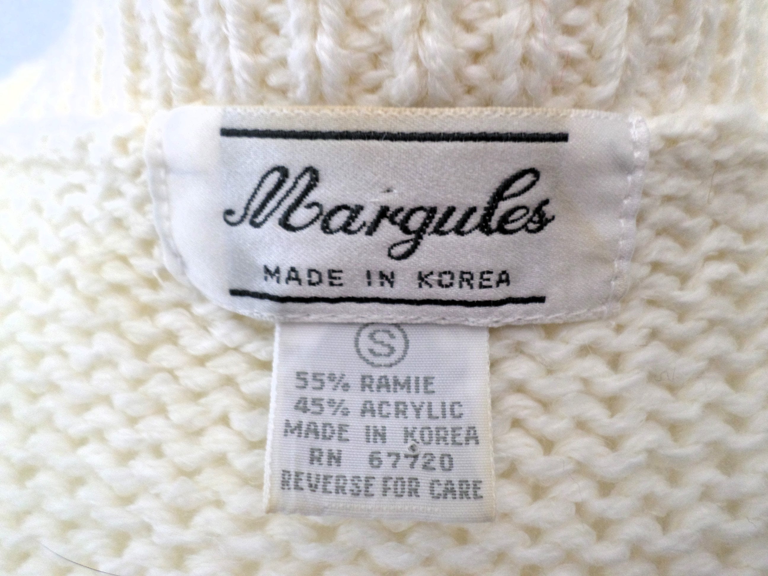 Vtg 80s Patchwork Cardigan Cottagecore Granny Sweater Large Shoulder ...