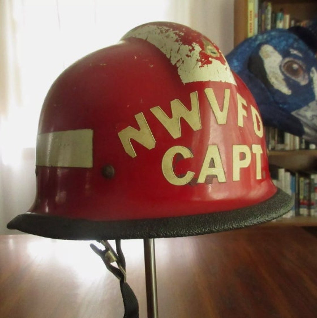 Vintage Fire Helmet NWVFD Captain Helmet Authentic Pro Fire Fighter ...