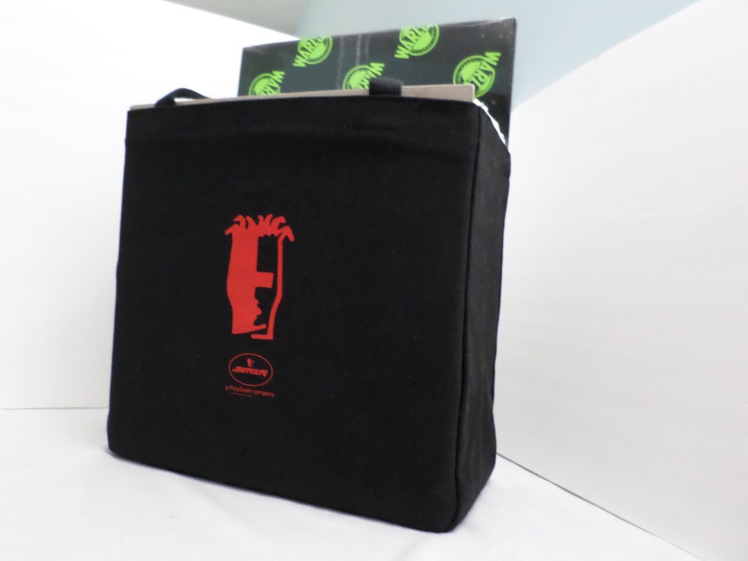 12" DJ RECORD BAG Canvas Mercury Records Polygram 12" Vinyl Record Dj ...