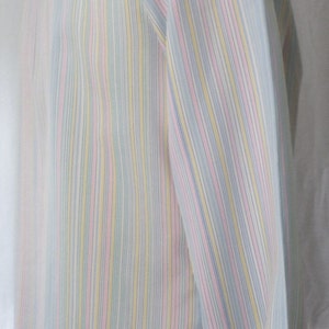 Vtg 70s Pastel Blouse Striped Button Down Top With Hand-tied Bow at ...