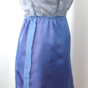 Vtg Dress 50s Homemade Pale Sky Blue Party Bridesmaid Dress Sleeveless ...