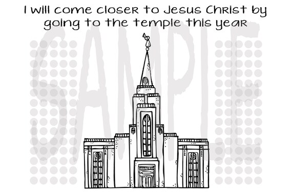 Home & Living LDS Temple Goal Chart Home Decor etna.com.pe