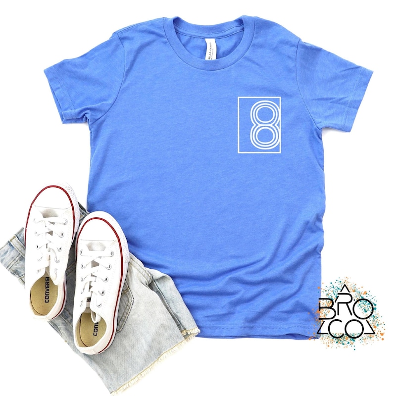 Boys Eight Tshirt - Etsy