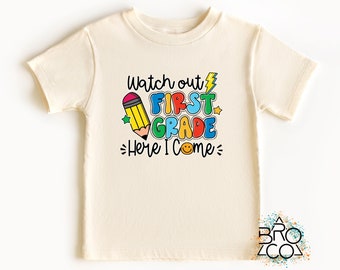 Boys 1st Grade Shirt, Swinging Into First Grade, Boys Back to School ...