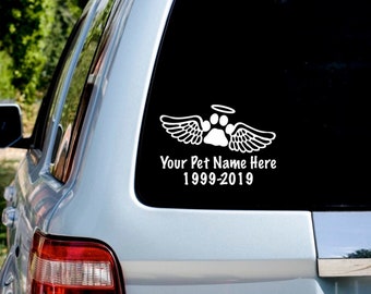 Pet memorial decal | Etsy