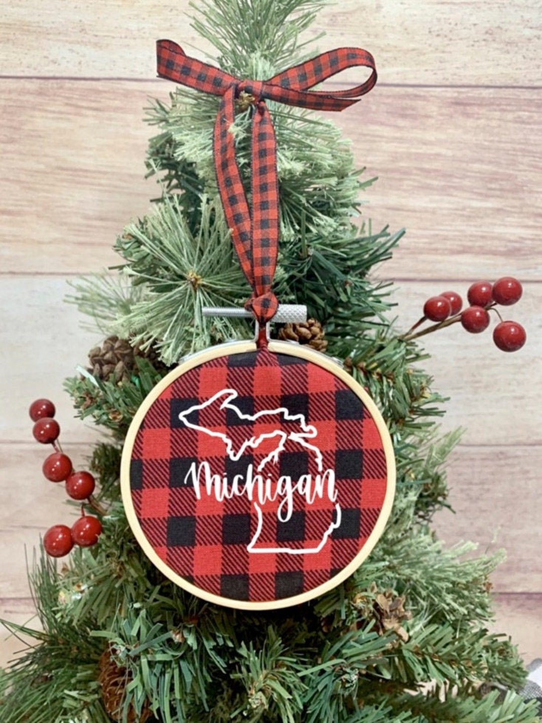 Michigan Ornament, Michigan State, State Ornament, Michigan State Gift ...