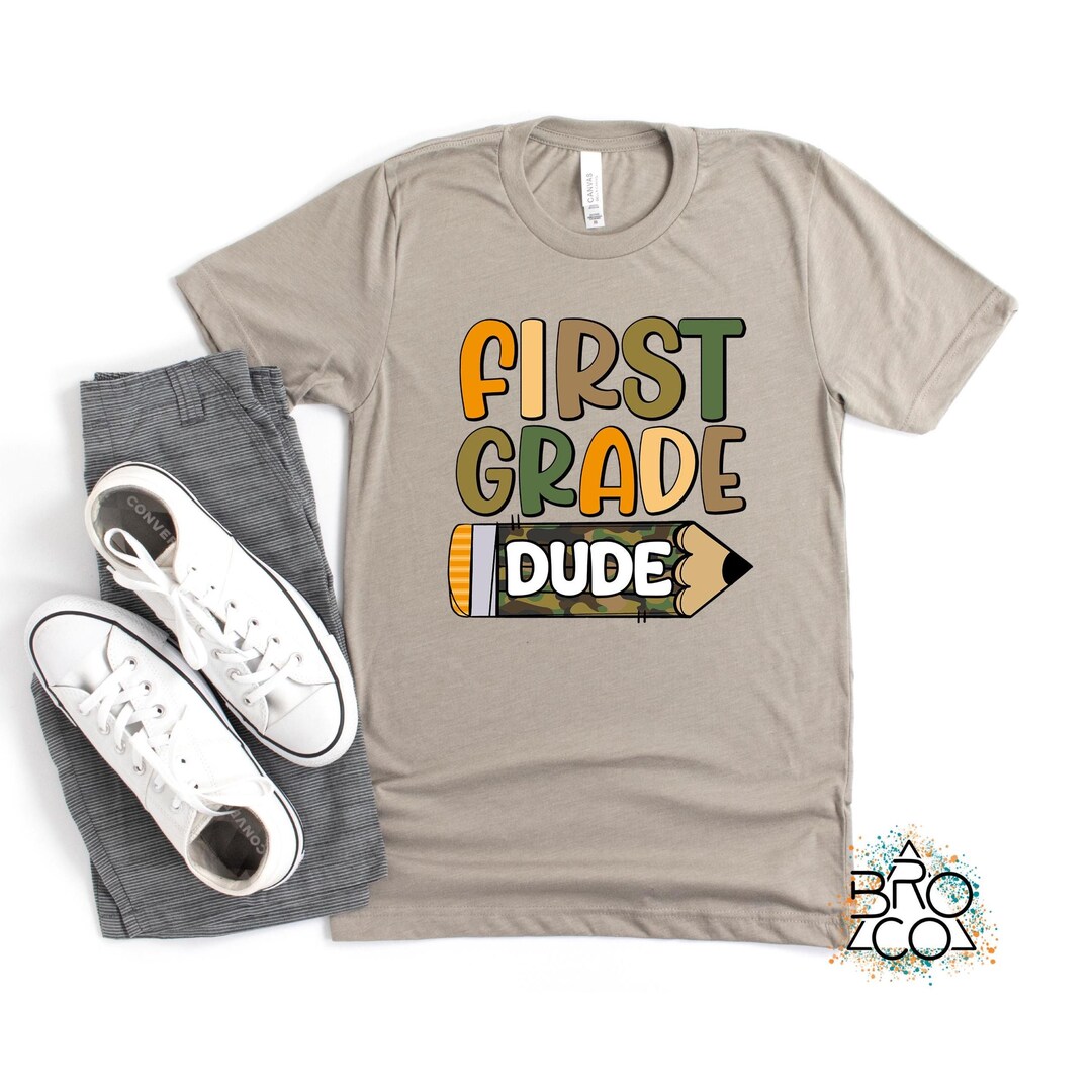 First Grade Dude | Boys School Shirt | 1st Grade Shirt | Back to School ...