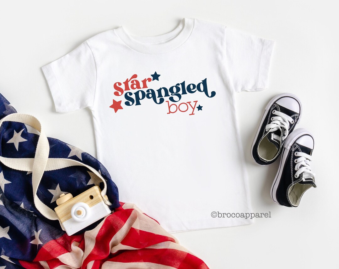 Star Spangled Boy - Boy 4th of July Tshirt - July 4th Tshirt - Toddler ...