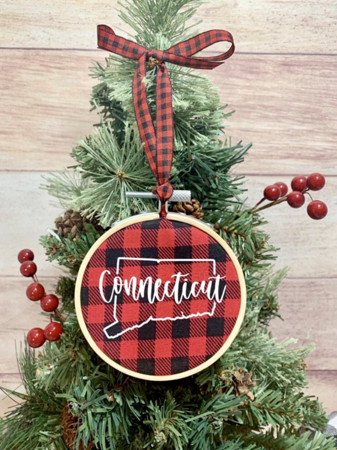 Connecticut Ornament, Connecticut Gift, Christmas Ornament, Buffalo ...