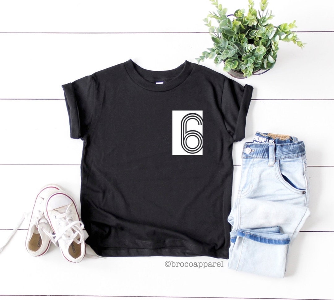 Six Birthday Shirt, 6th Birthday Boy Shirt, Birthday Six Shirt, 6 ...