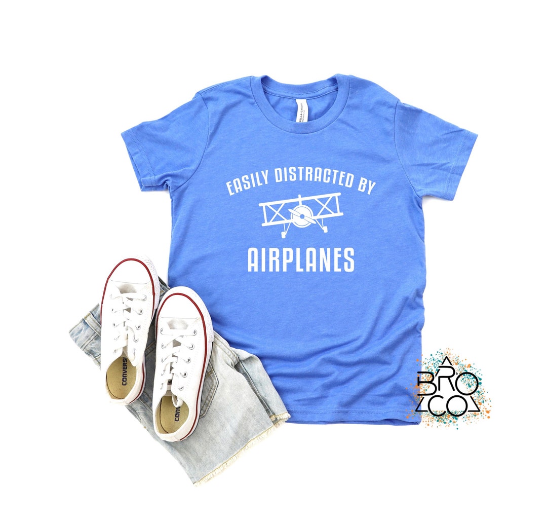 Distracted by Airplanes | Airplane Shirt | Kids Airplane Shirt ...