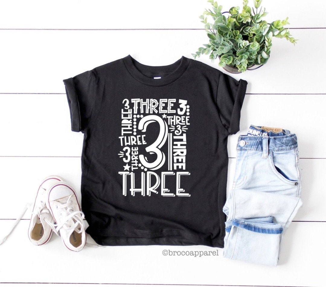 Three Birthday Shirt, 3rd Birthday Shirt, Boys 3rd Birthday, Im Three ...