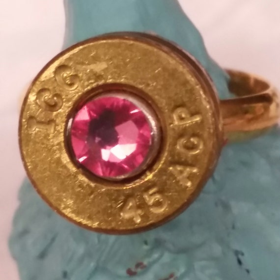 Bullet Ring Bullet Jewelry 45Cal Ring Shooters Jewelry | Etsy