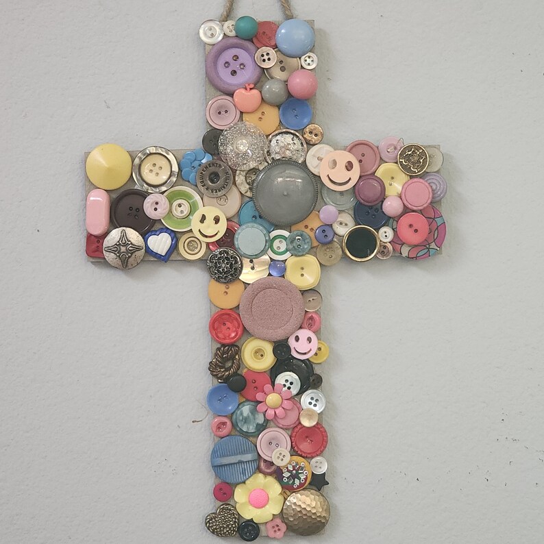 Button Cross - Etsy