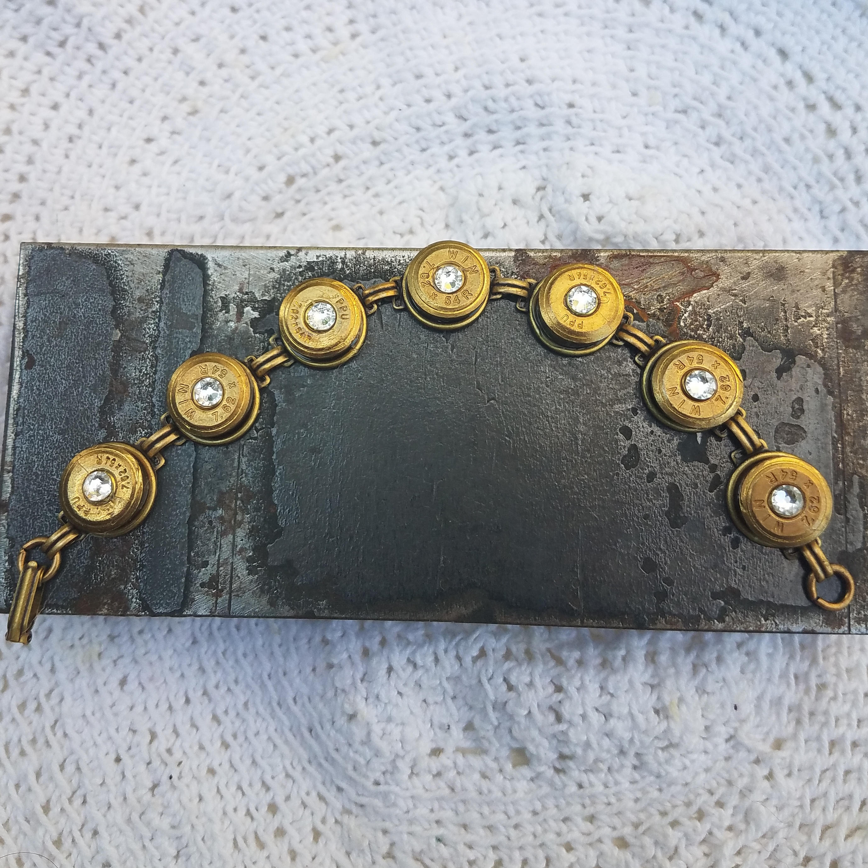 Bullet Bracelet, Bullet Jewelry, Bullet Casing Jewelry, Ammo Bracelet ...