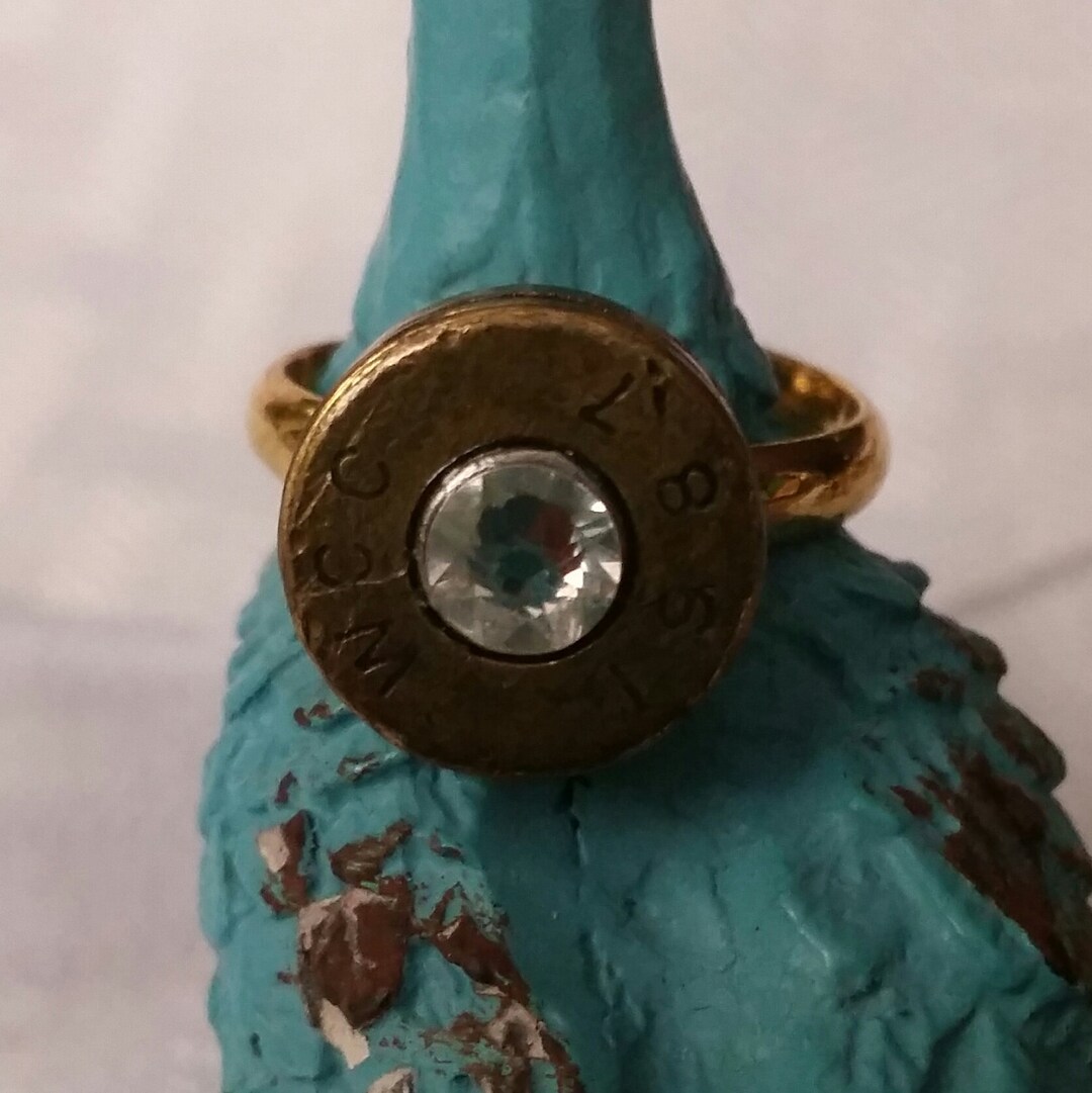 Bullet Ring, 9mm Bullet Ring, Brass Bullet Ring, Bullet Jewelry ...