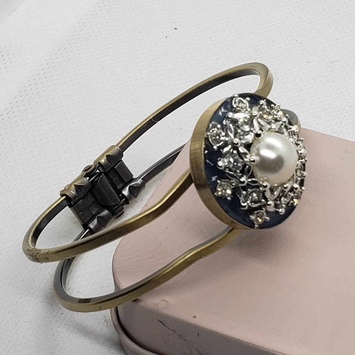 Upcycled Vintage Bangle, Upcycled Vintage Bracelet, Unique Bracelet ...