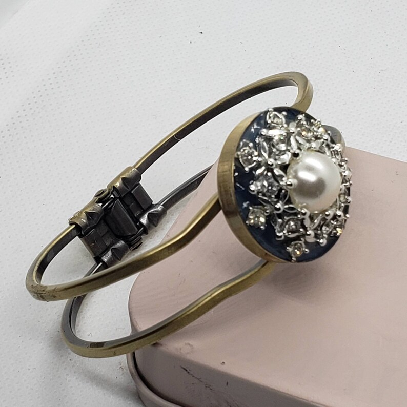 Upcycled Vintage Bangle, Upcycled Vintage Bracelet, Unique Bracelet ...