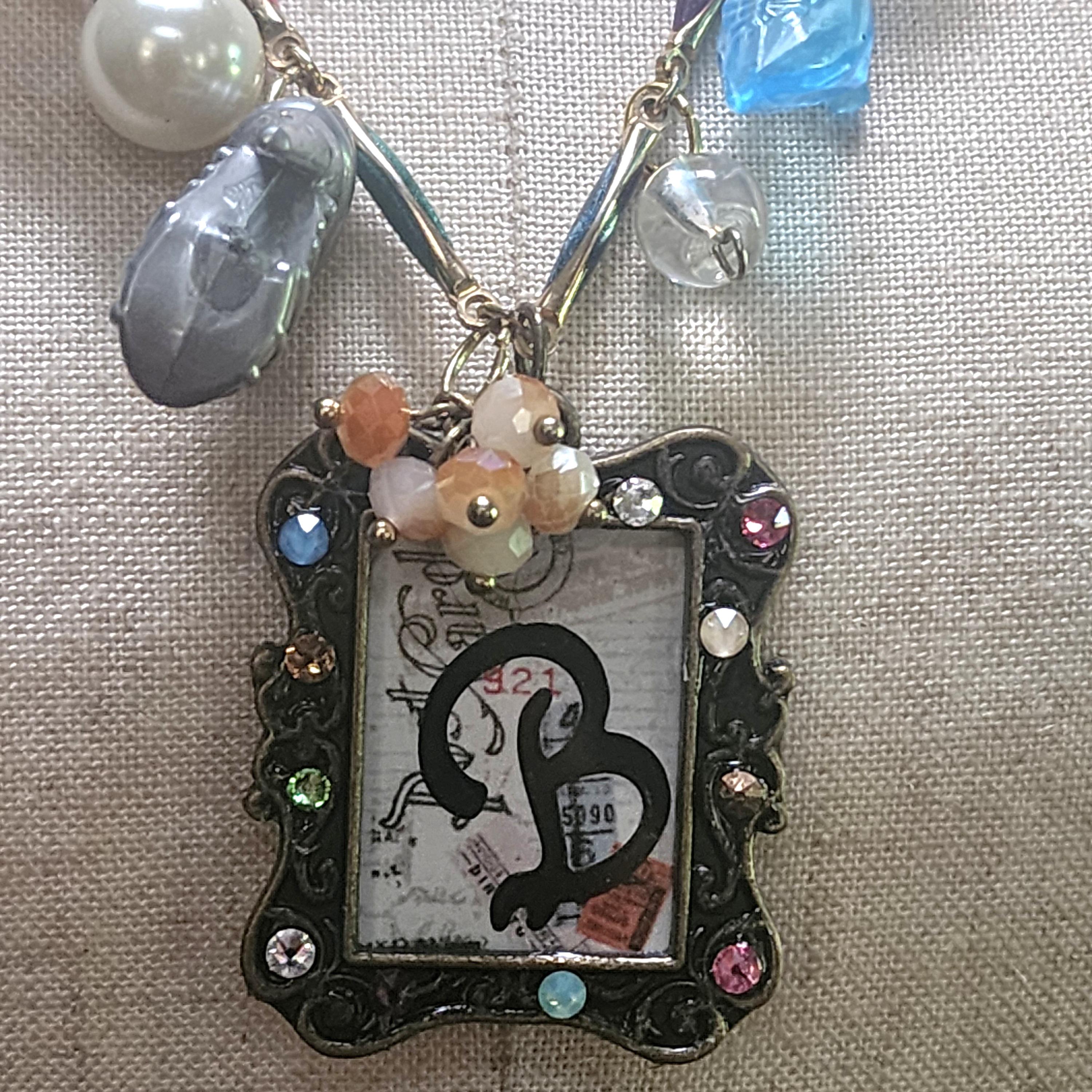 Charm Necklace, Assemblage Necklace, Collage Jewelry, Unique Jewelry ...
